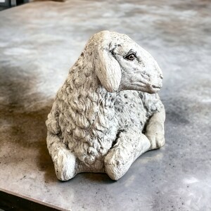 Laying Lamb Figure Massive Farm Sheep Statue Outdoor or Indoor Lamb ...