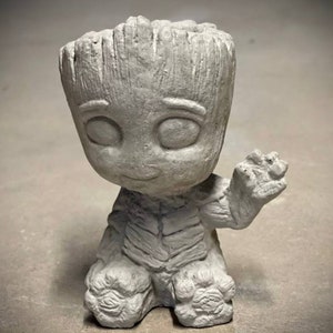 Sitting Baby Groot Planter Figure Concrete Flowers Pot Statue - Etsy