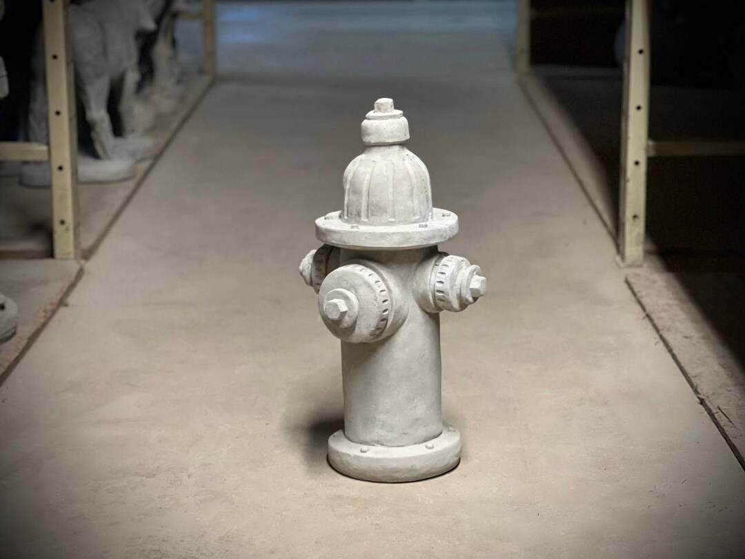 Massive Fire Hydrant Statue Large Water Pomp Figurine Concrete Fire ...
