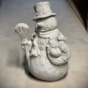 Massive Snowman With Broom Statue Winter Yard Decoration Figure ...