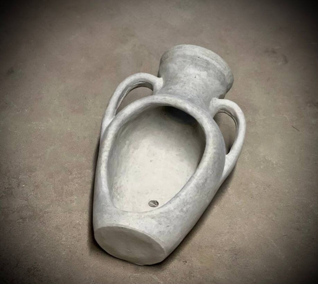 Greek Amphora Flowers Pot Concrete Amphora Figure Realistic Amphora ...