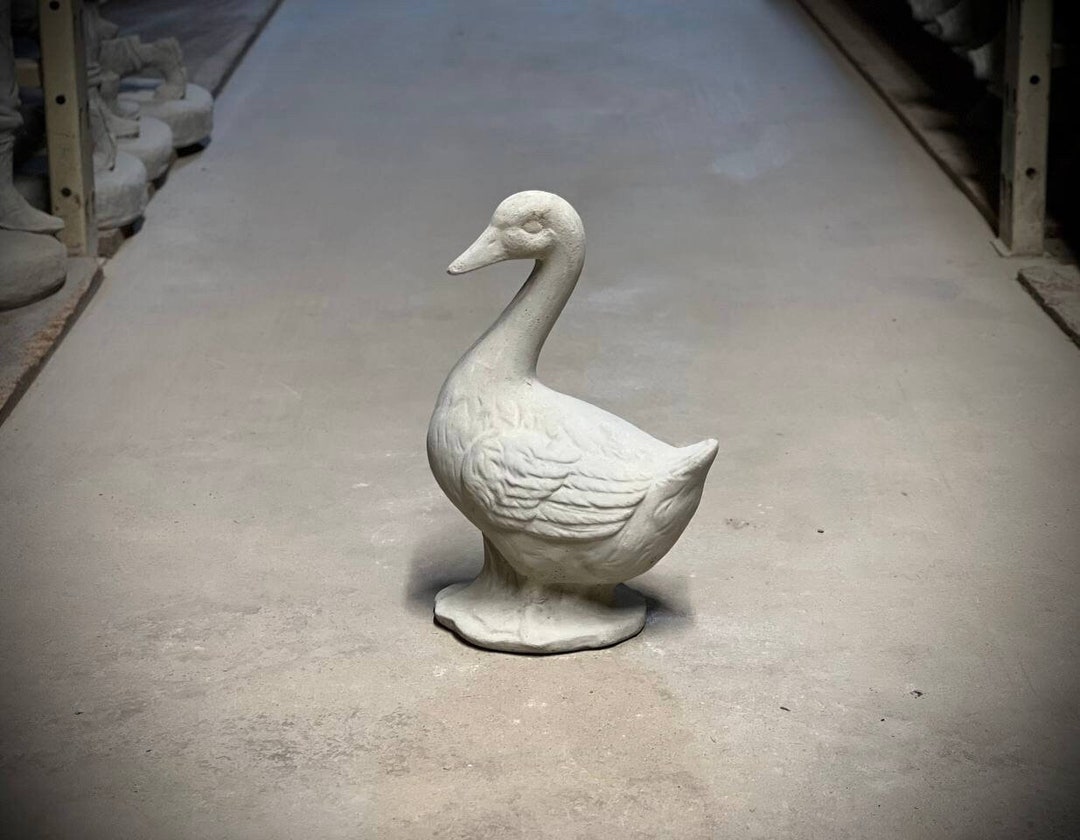 Standing Gosling on Base Statue Realistic Goose Figure Farm Bird ...