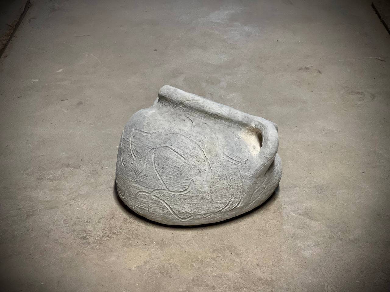 Concrete Squat Pot Statue Realistic Greek Planter Figurine - Etsy