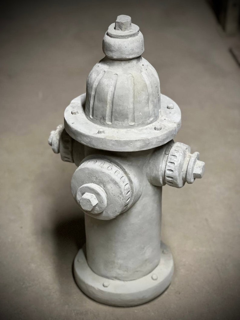 Massive Fire Hydrant Statue Large Water Pomp Figurine Concrete Fire ...
