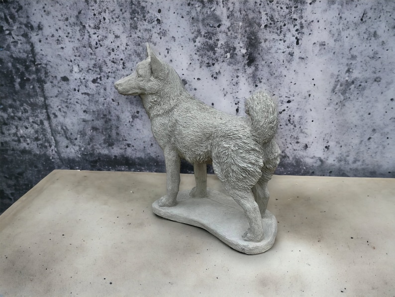 Massive Husky Dog Statue Standing Siberian Husky Figure - Etsy