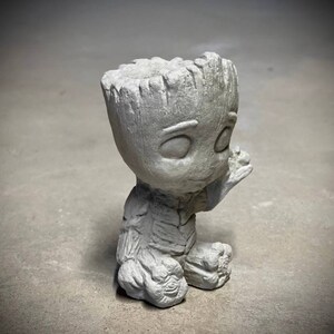 Sitting Baby Groot Planter Figure Concrete Flowers Pot Statue - Etsy