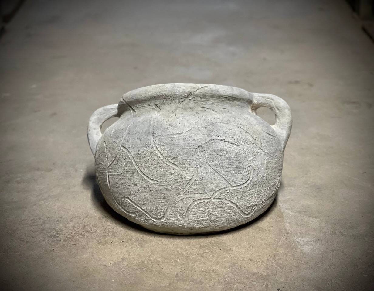 Concrete Squat Pot Statue Realistic Greek Planter Figurine - Etsy