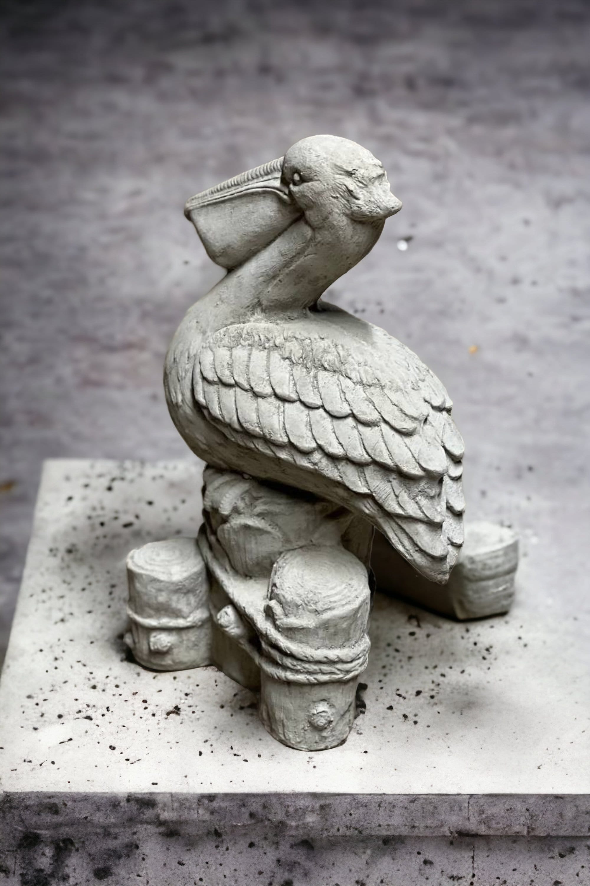 Massive Pelican Statue Concrete Pelican Bird Figure Outdoor or - Etsy
