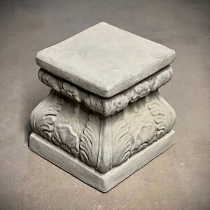 Large Short Square Sculpture Huge Pedestal Figure Concrete Square Post ...
