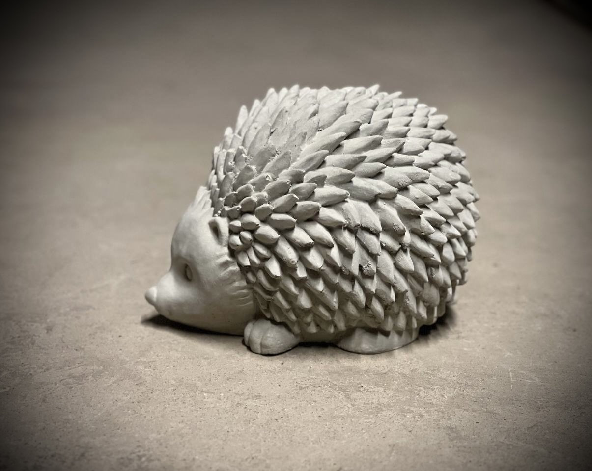 Realistic Wild Hedgehog Statue Forest Animal Figurine Concrete Cute ...