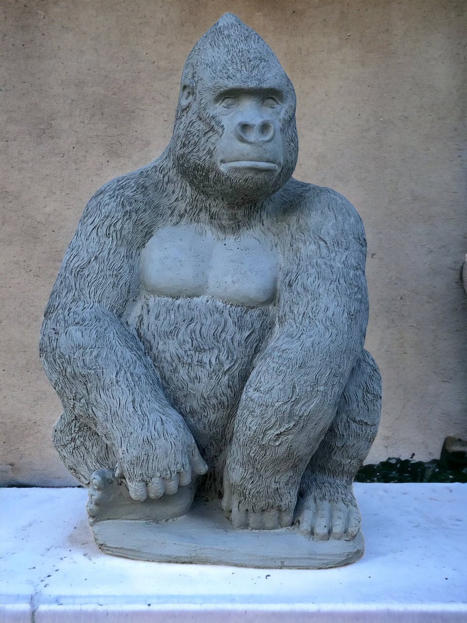 Tropical Gorilla Statue Massive Gorilla Monkey Figurine - Etsy