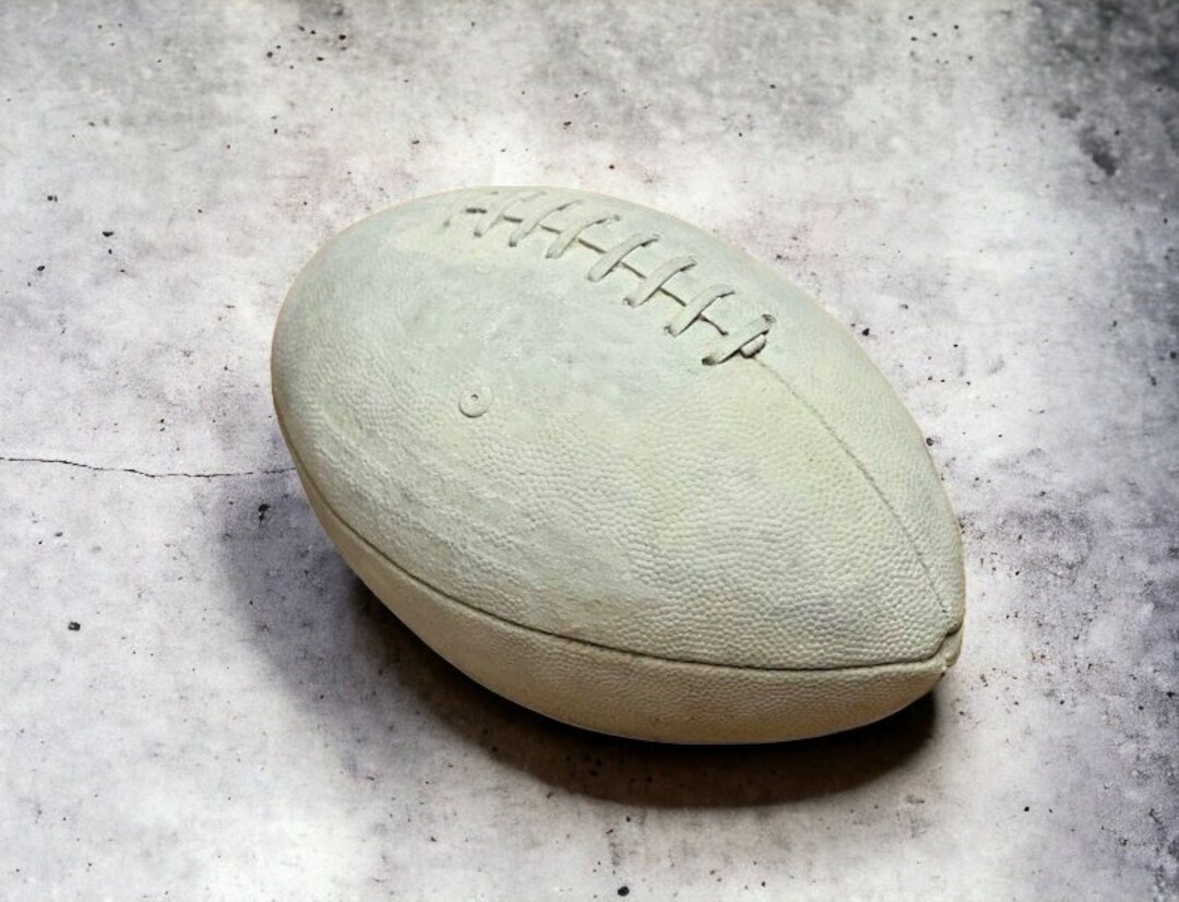 Concrete Football Figure Detailed Soccer Ball Sculpture Present for ...