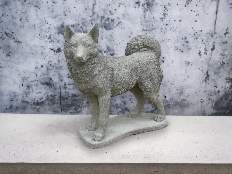 Massive Husky Dog Statue Standing Siberian Husky Figure - Etsy