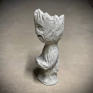 Concrete Groot Statue Standing Groot Character Figure Outdoor Garden ...