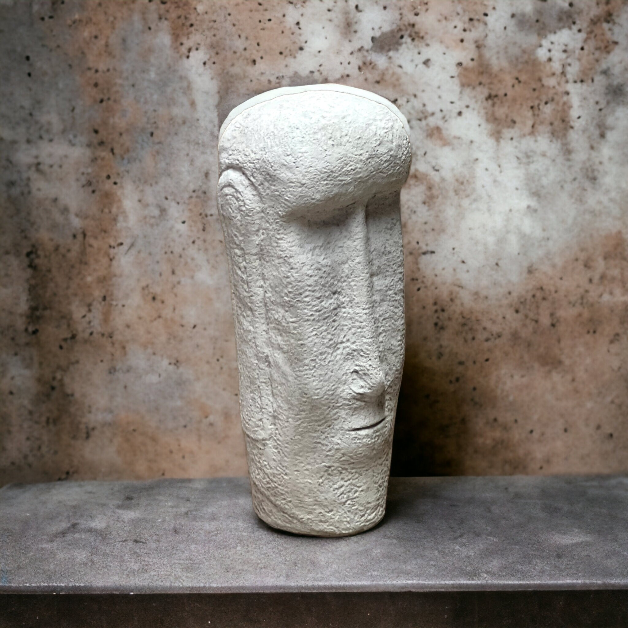 Massive Moai Head Statue Concrete Moai Head Figure Outdoor Large Moai ...