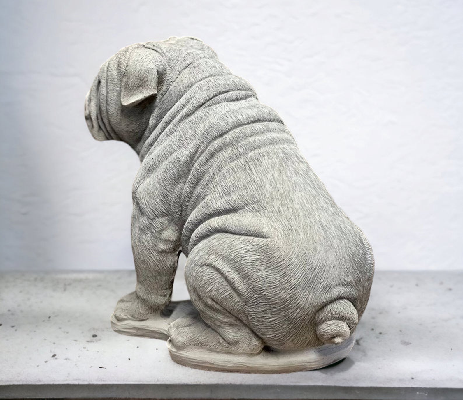 Massive Bulldog Statue Concrete Bulldog Memorial Sculpture - Etsy