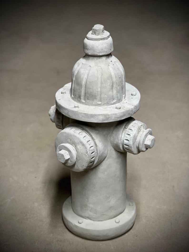 Massive Fire Hydrant Statue Large Water Pomp Figurine Concrete Fire ...