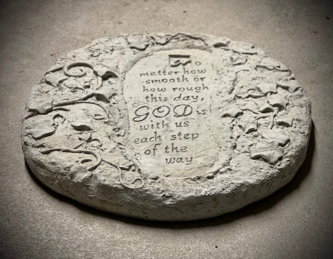 Religious Rock Statue God With Us Sculpture We Believe in God Figurine ...