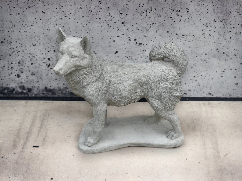 Massive Husky Dog Statue Standing Siberian Husky Figure - Etsy