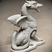 Concrete Massive Dragon Statue Standing Dragon Figurine Outdoor or ...