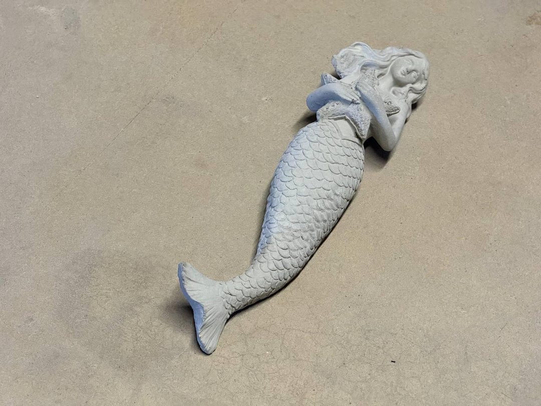 Laying Mermaid Statue Water Mermaid Figure Tiny Marine Girl Decoration ...
