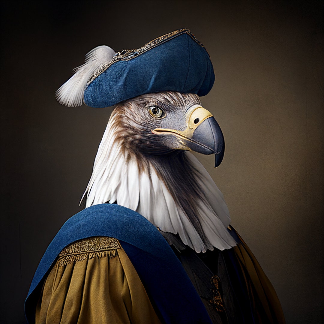 Birds of Prey Dressed as Royalty - Etsy