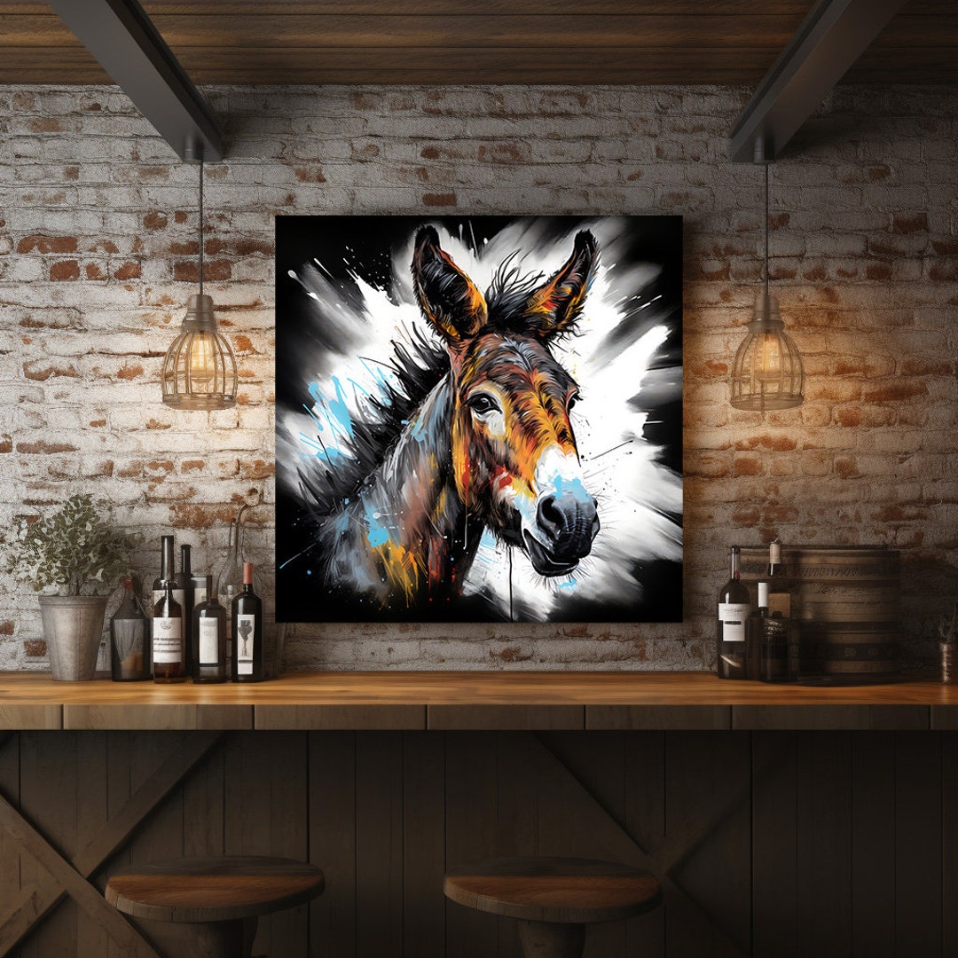 Abstract Donkey Art Poster Museum-quality Matte Print Wall - Etsy