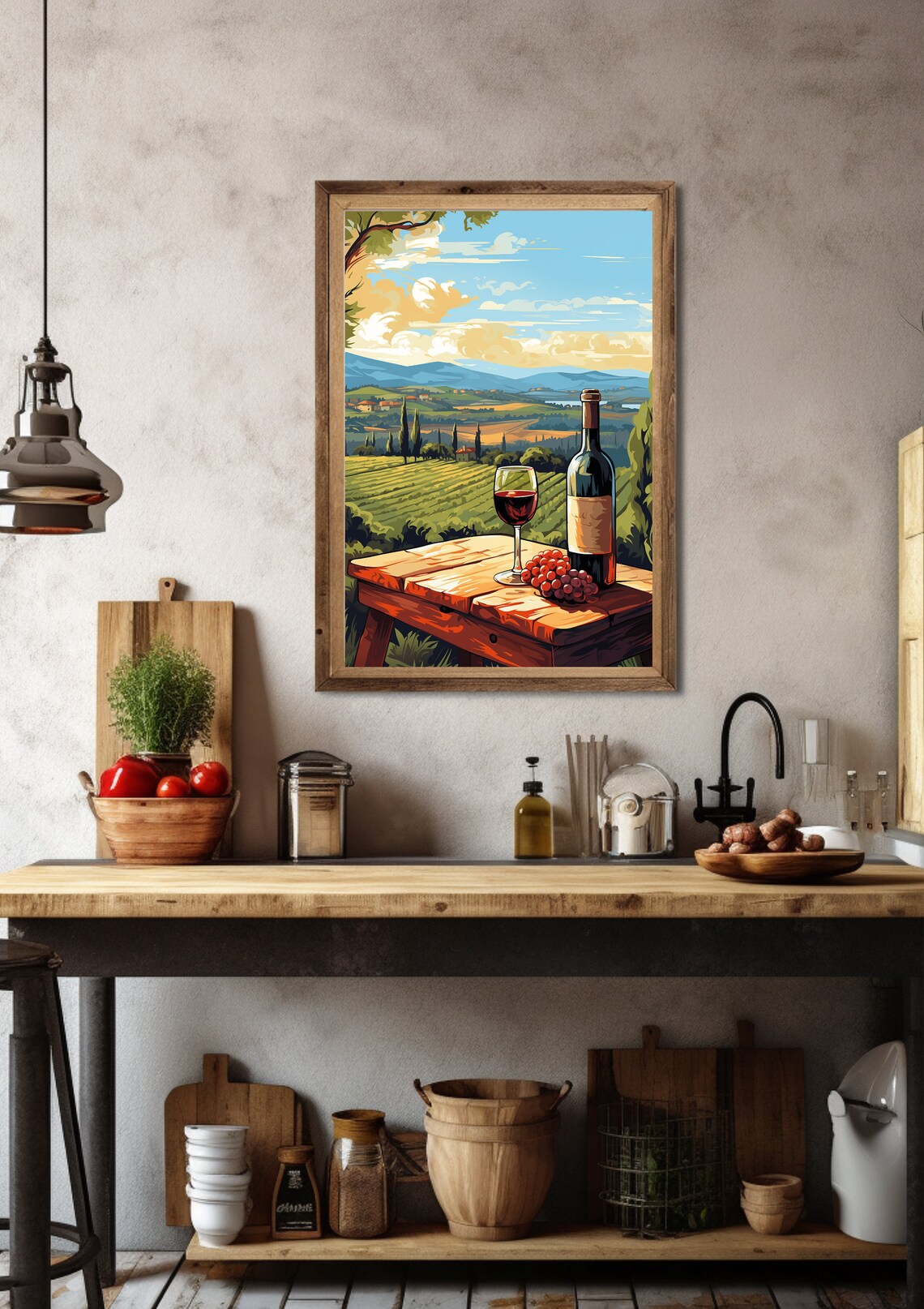 Vineyard Elegance Wine and Bottle Poster Dalmatian - Etsy