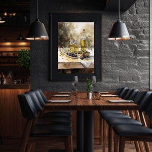 Olive Harvest | Watercolor Still Life | Mediterranean Art | Culinary ...