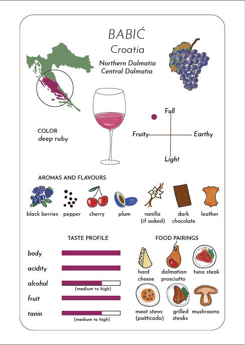 Croatina Wine Varieties | Printable | Wine Tasting Guide | Wine Artwork ...
