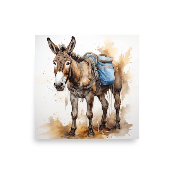 Donkey Print - Etsy Sweden