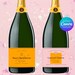 Editable Champagne Bottle Label Template | Edit in Canva, Printable ...