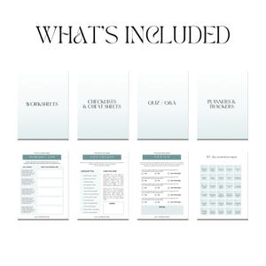 Ultimate Editable Workbook Template | 40 Pages of Worksheets, Planners ...