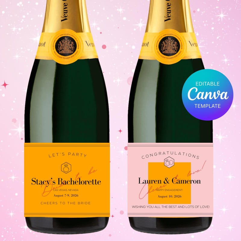 Veuve Cliquoot Label - Etsy