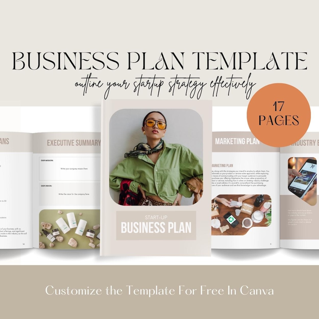 Fully Editable Business Plan Template for Entrepreneurs | Customizable ...