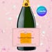 Editable Champagne Bottle Label Template | Edit in Canva, Printable ...