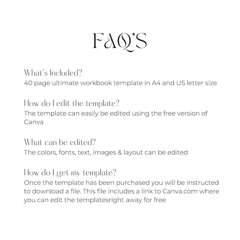 Ultimate Editable Workbook Template | 40 Pages of Worksheets, Planners ...