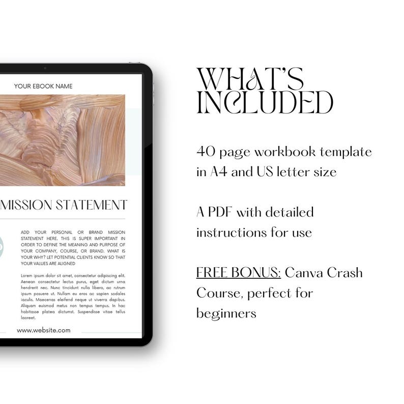 Ultimate Editable Workbook Template | 40 Pages of Worksheets, Planners ...