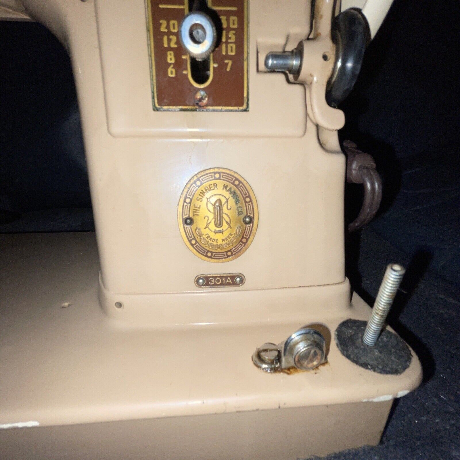 Vintage Singer 301A Sewing Machine With Foot Pedal NO CASE - Etsy