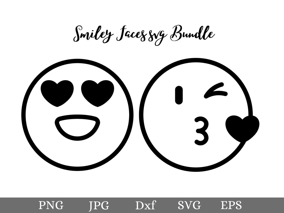 Smiley Face Svg Bundle Smiley Face Svg Smiley - Etsy Hong Kong