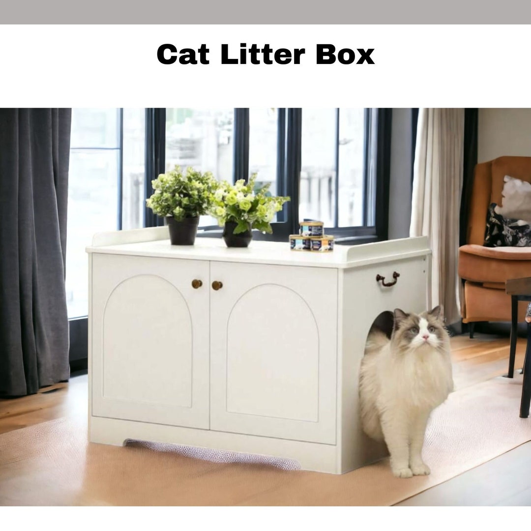 Cat Litter Box, Litter Box Holder, Cat Litter Box Enclosure, Cat Litter ...
