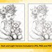 Six Premium Coloring Pages Bundle, Printable Adult Colouring Pages ...