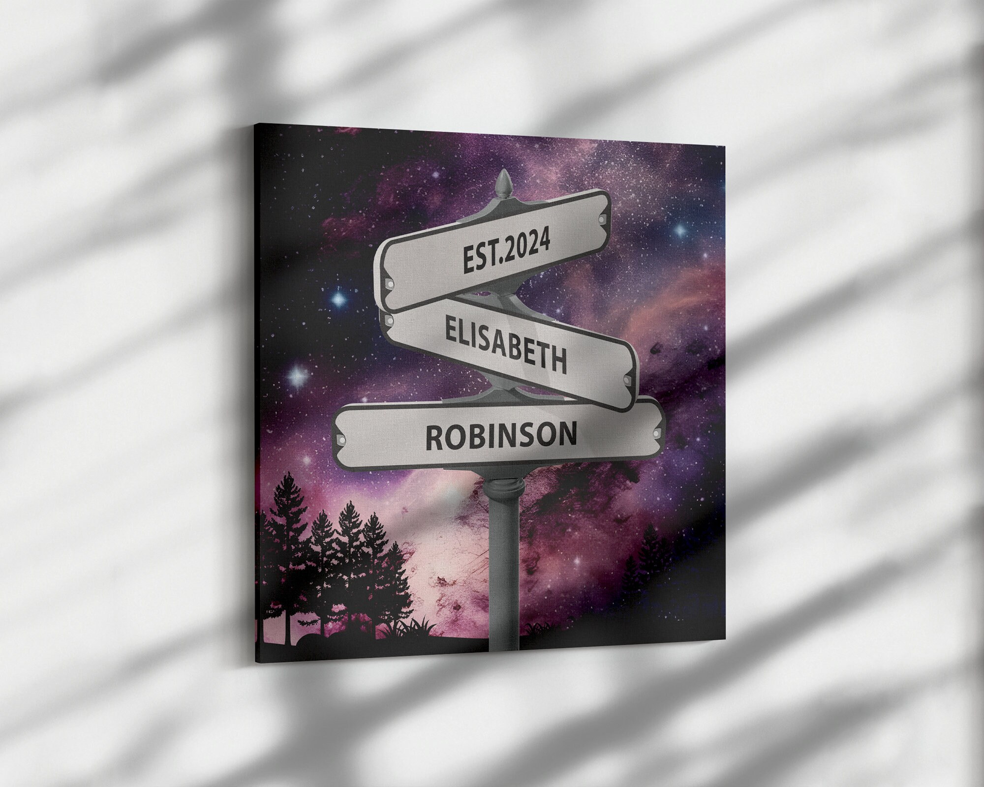 Personalized Name Vintage Street Sign Wall Art, Vintage Street Sign ...