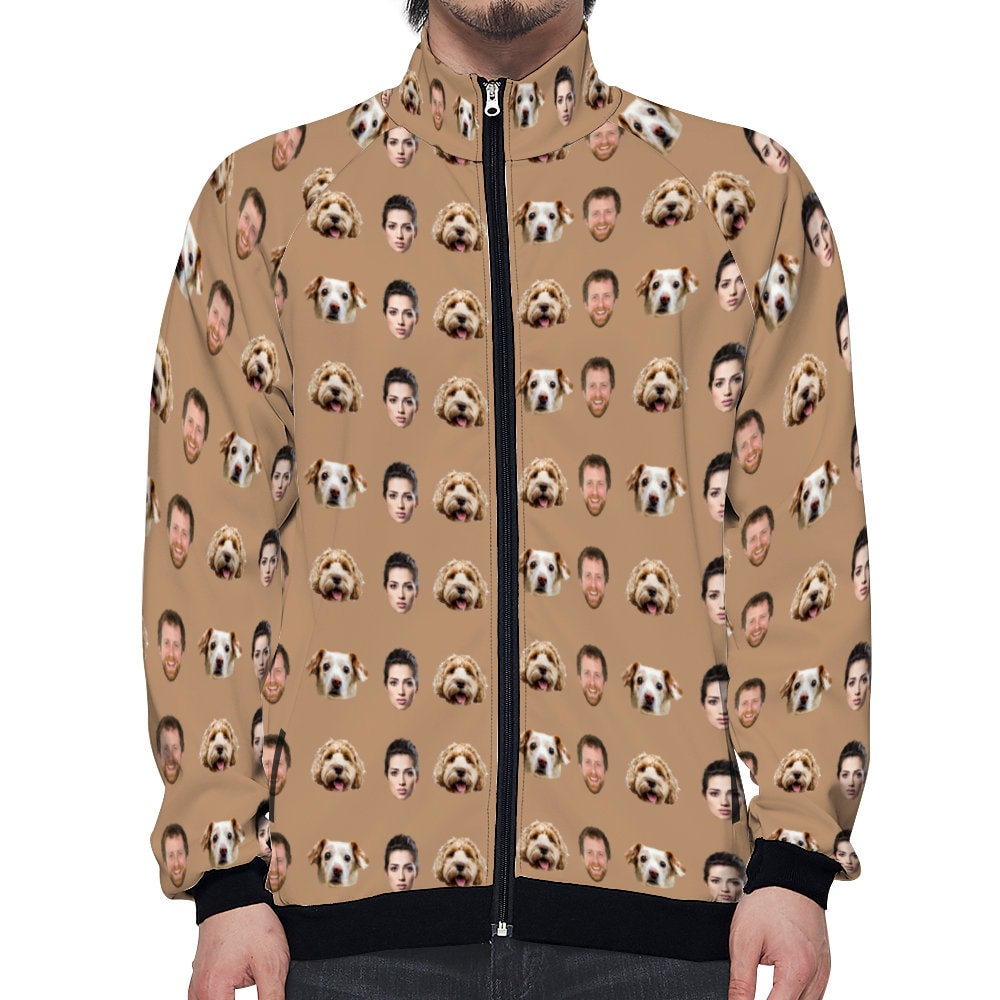 Custom Bomber Jacket, Custom Face Print Jacket, Personalized Jacket ...