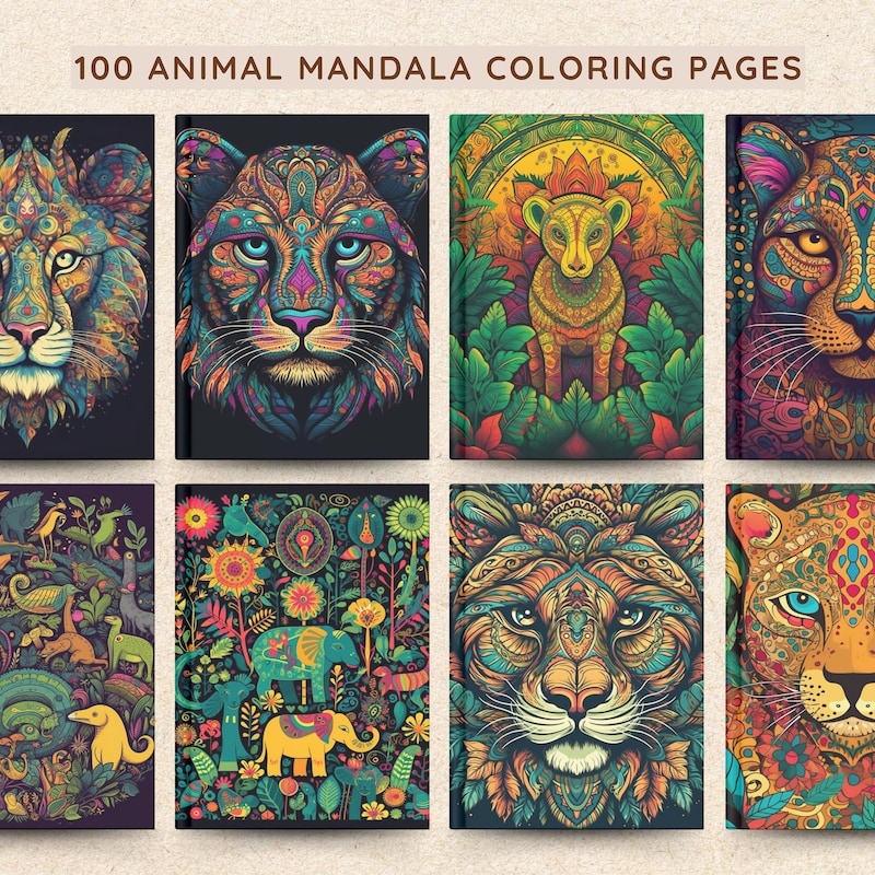 Animal Mandala Svg - Etsy