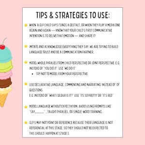Gestalt Language Processing Guide | Stages 1-6 Handout | Explanation ...
