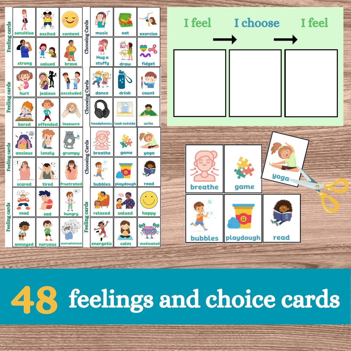 Calm Down Corner | Regulation Station | Feelings Cards | Choice Board ...