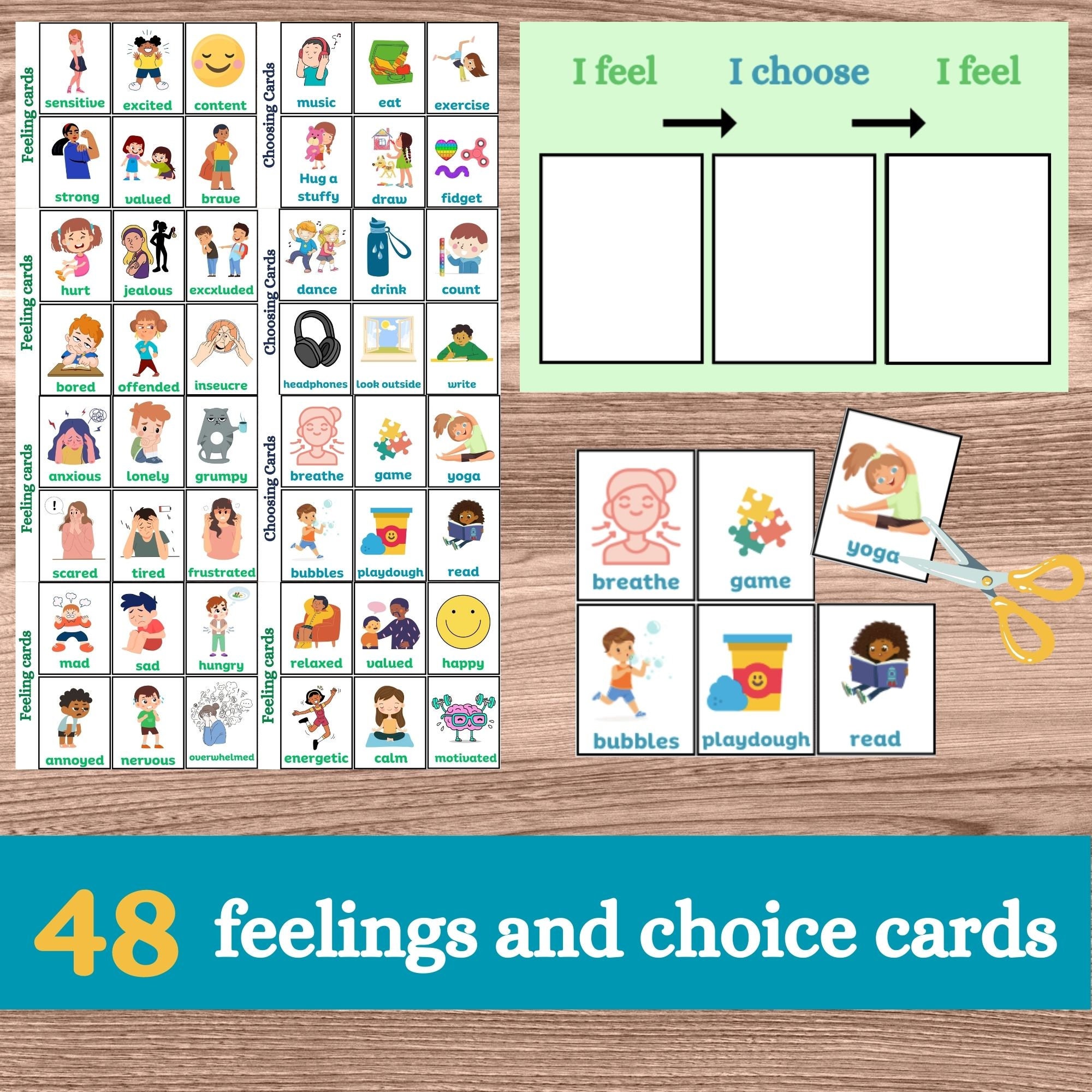 Calm Down Corner | Regulation Station | Feelings Cards | Choice Board ...