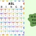 ASL BINGO Game | Alphabet & Number | American Sign Language Activity - Etsy