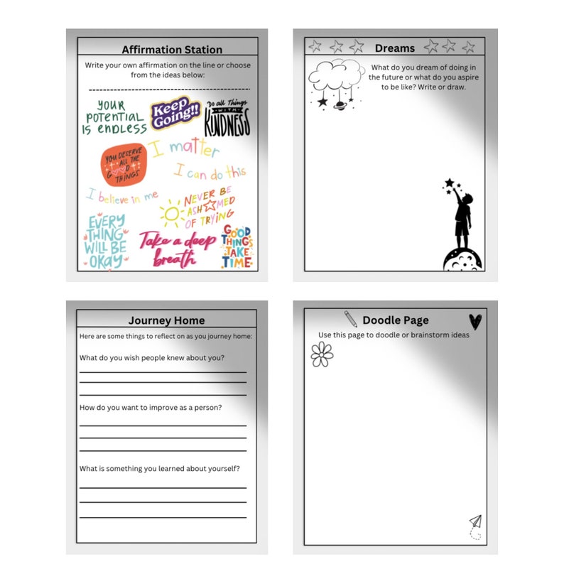 Map of Me: Self Reflection Journal Social Emotional Workbook Self Care ...